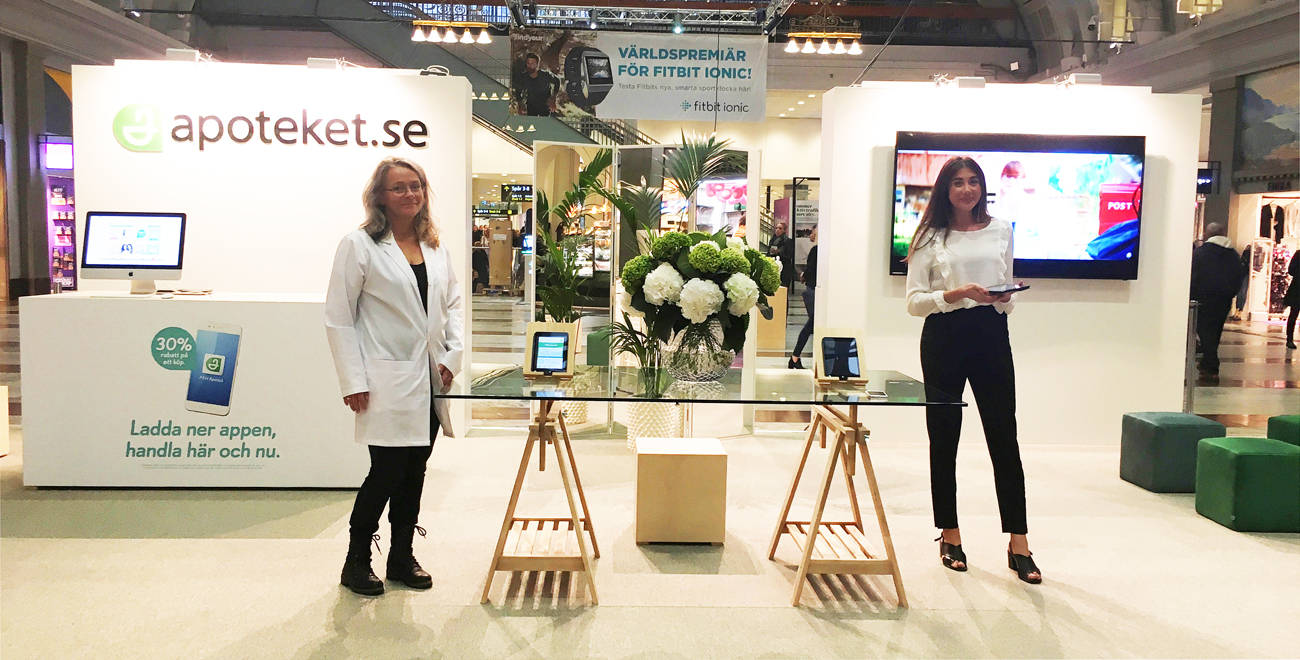 Pop-up ska visualisera Apotekets app och e-handel - Ehandel.se