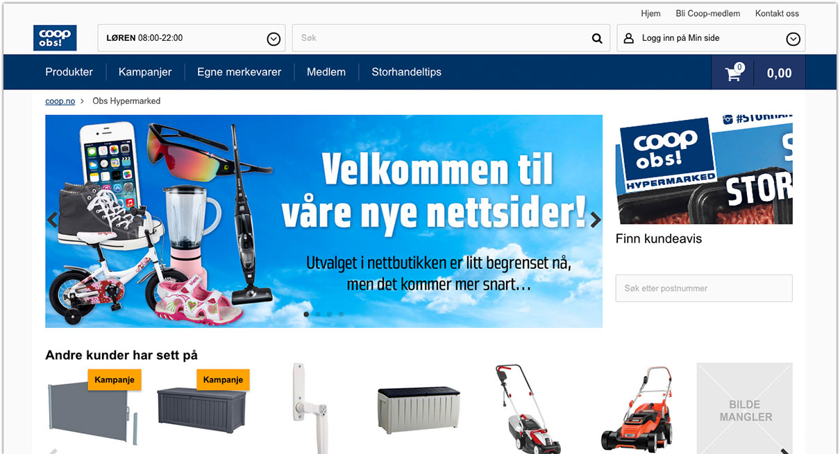 Coop Norge har lanserat sin nya E-handel - Ehandel.se