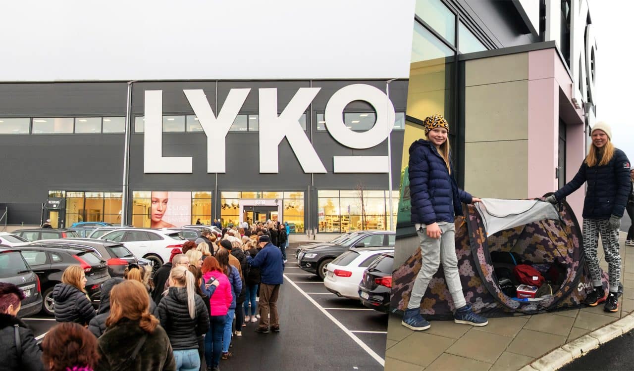 Hundratals i kö och tält (!) när Lyko öppnade sin superbutik - Ehandel.se