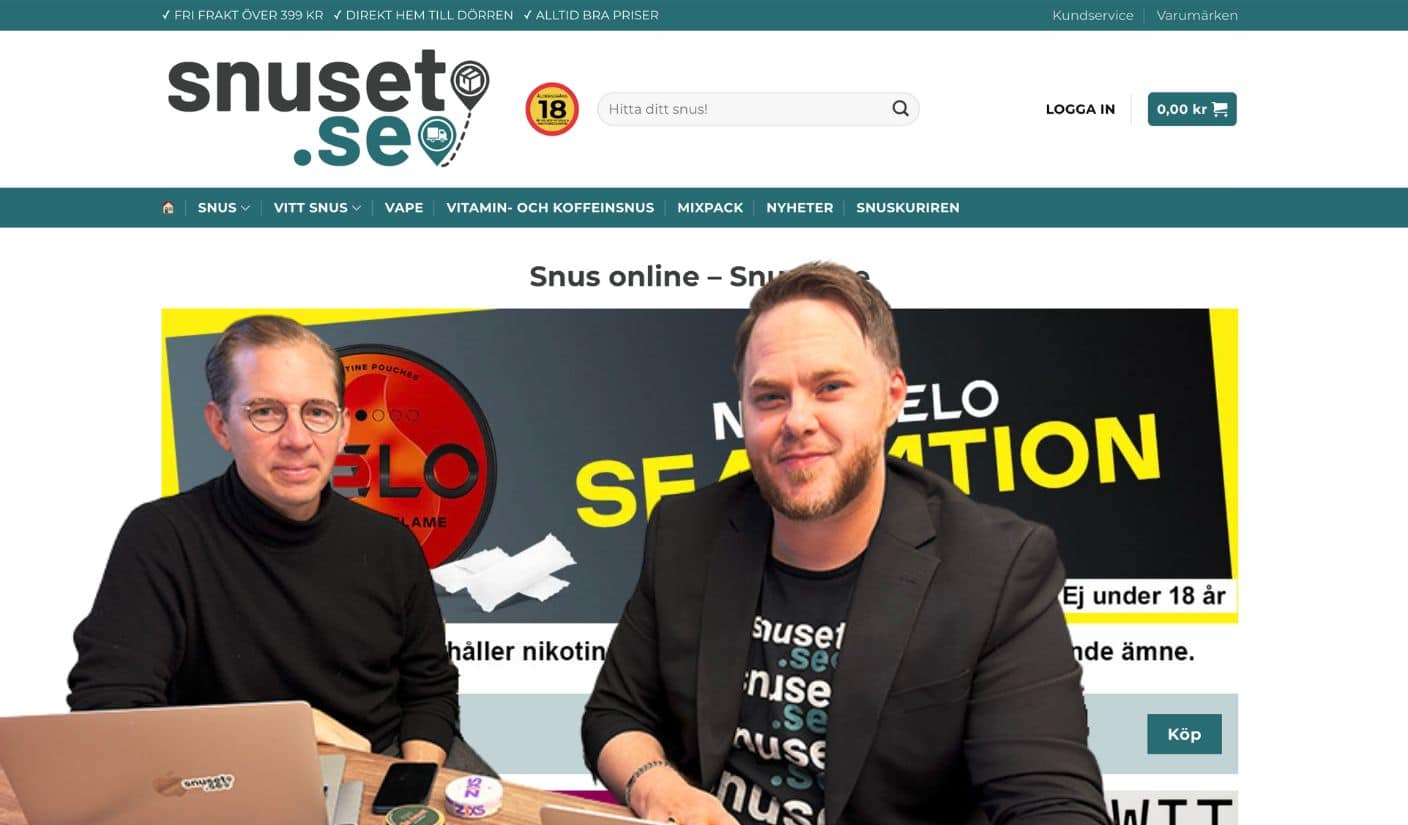 Snus på nätet - framgång utan marknadsföring - E-commerce Success
